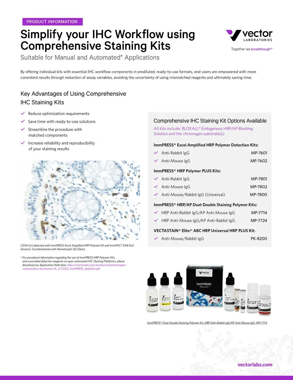 Brochures | Vector Labs